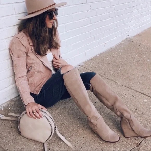 Sole Society | Shoes | Sole Society Laila Leather Cow Suede Light Taupe ...